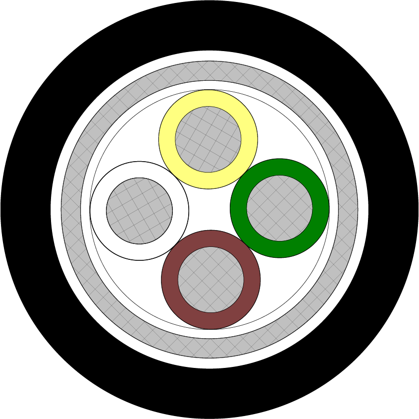 cable de sensores PFA resistente a altas temperaturas hasta +250°C